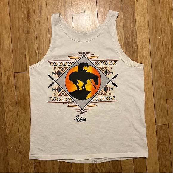 Shirts | Vintage 8s Native American Indian Horse Sedona Arizona Tank ...